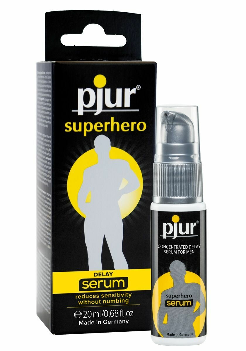 58534 pjur Superhero Delay Serum, 20 мл. Средство для продления полового акта