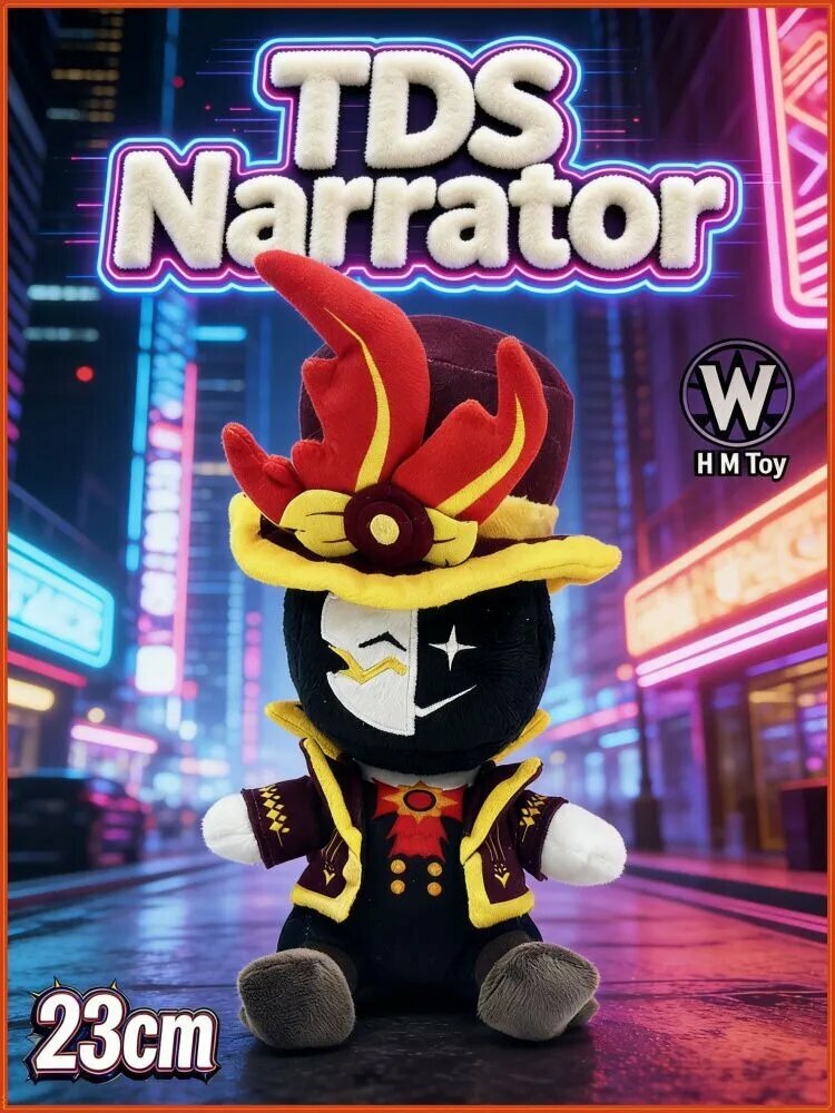 Плюшевый TDS Narrator Roblox, 23 см, подарок для детей