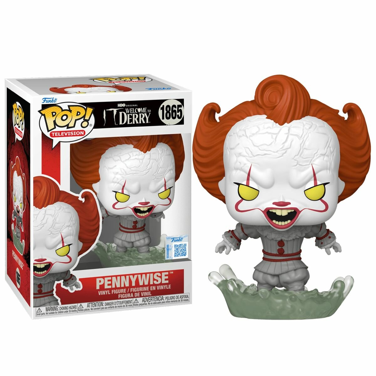 Фигурка Funko POP Pennywise Running (Эксклюзив) из сериала It: Welcome to Derry Stephen King / Пеннивайз бегущий из Оно Стивен Кинг Фанко ПОП