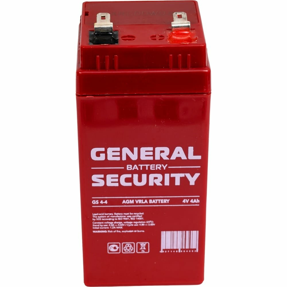 Аккумулятор для ИБП General Security GS4-4 4В, 4 Ач УТ-00000489 — фото 1