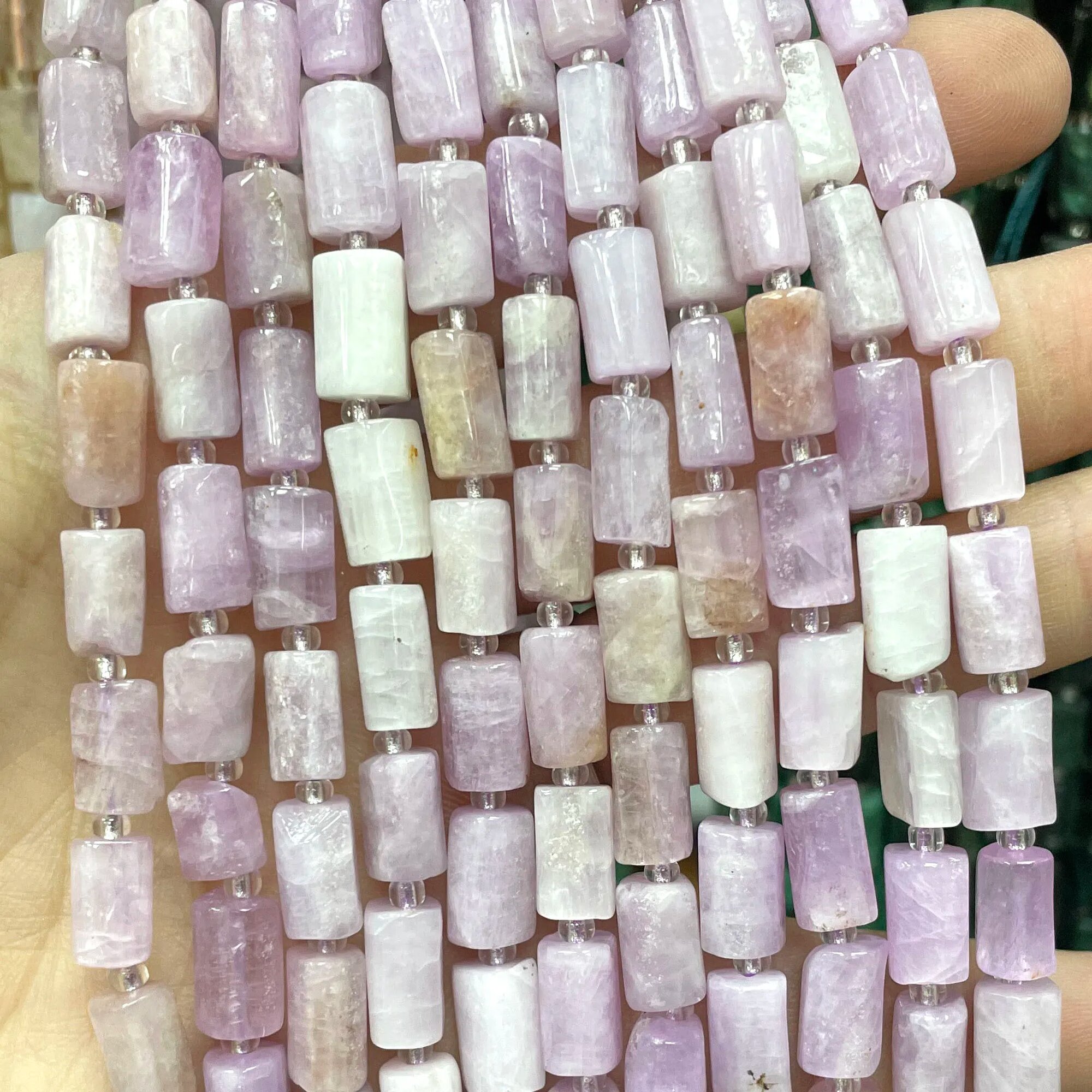 Бусины SYSRXLR граненые для браслетов 6x11 мм Kunzite