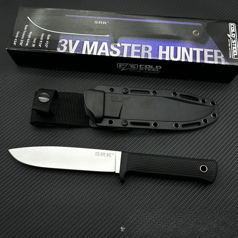 Cold Steel Тактический Нож Из Высокопрочной Стали 3VSRK, Портативный Нож Для Туризма, Кемпинга И Выживания На Природе