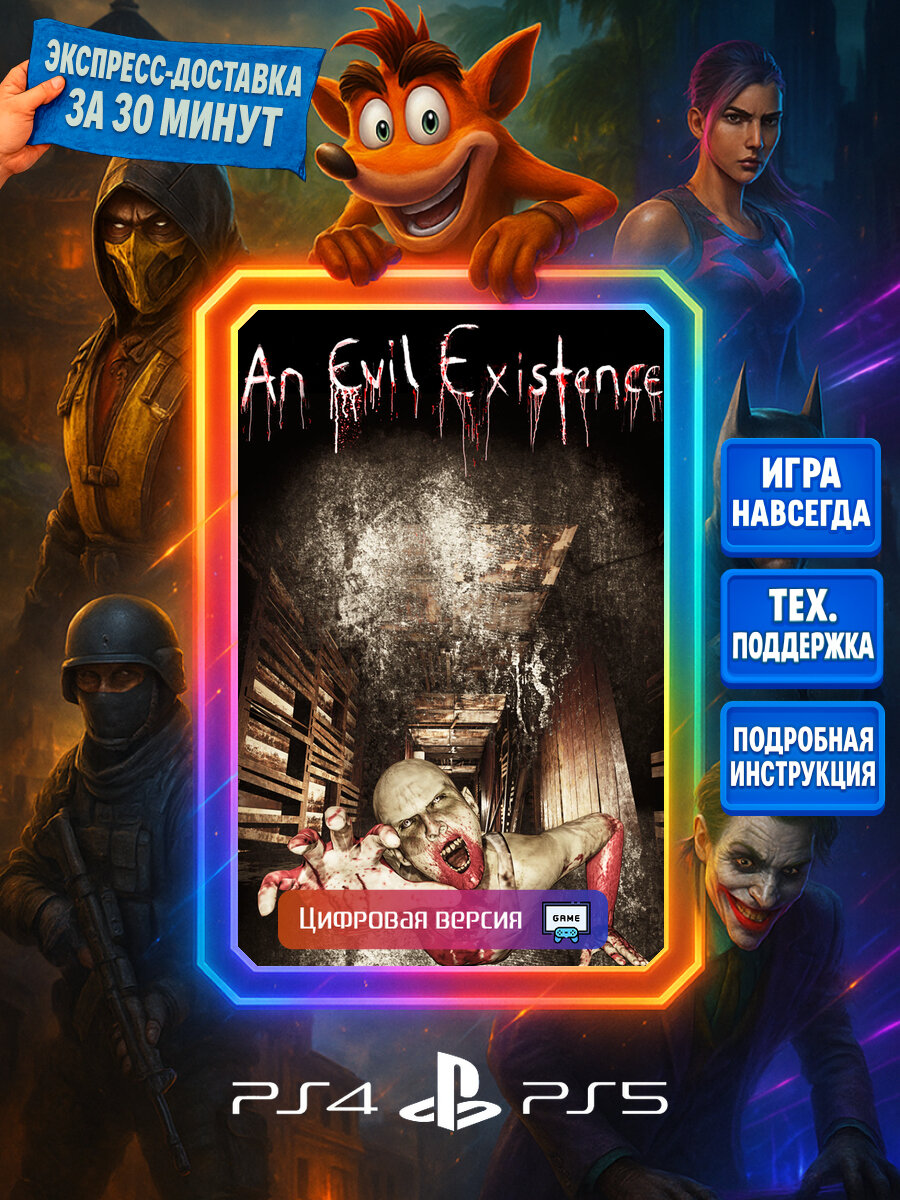 An Evil Existence PS4/PS5 | Моментальная доставка | Английский язык | Ужасы