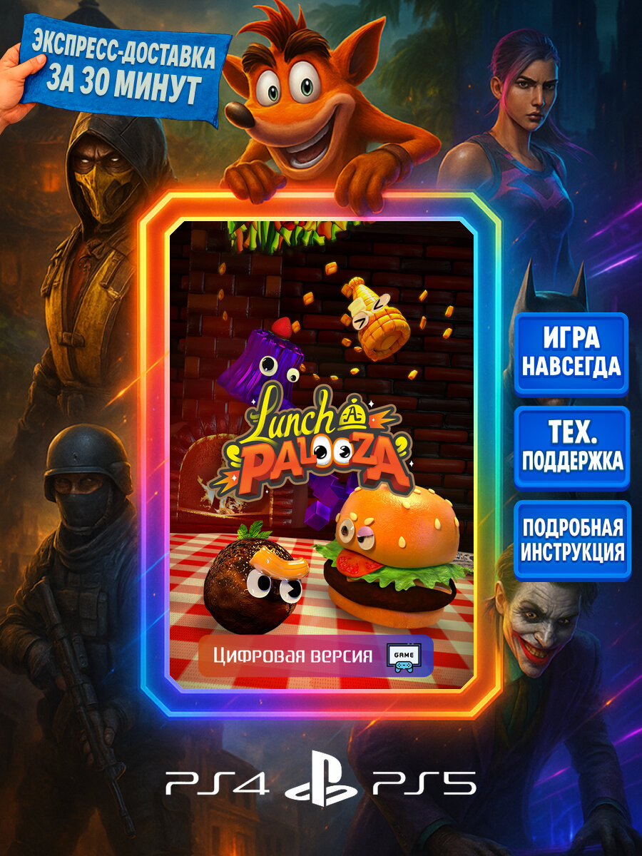 Lunch A Palooza PS4/PS5 | Моментальная доставка | Английский язык | Семейные