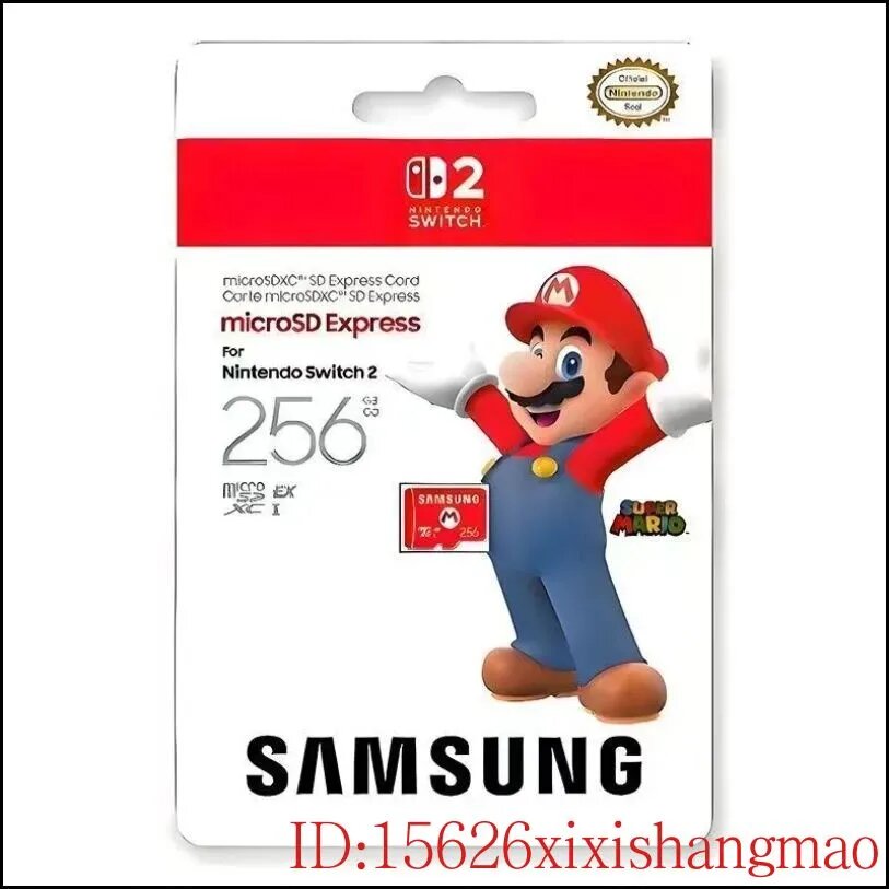 Эксклюзивная карта памяти microSD Express 256GB для Nintendo Switch 2