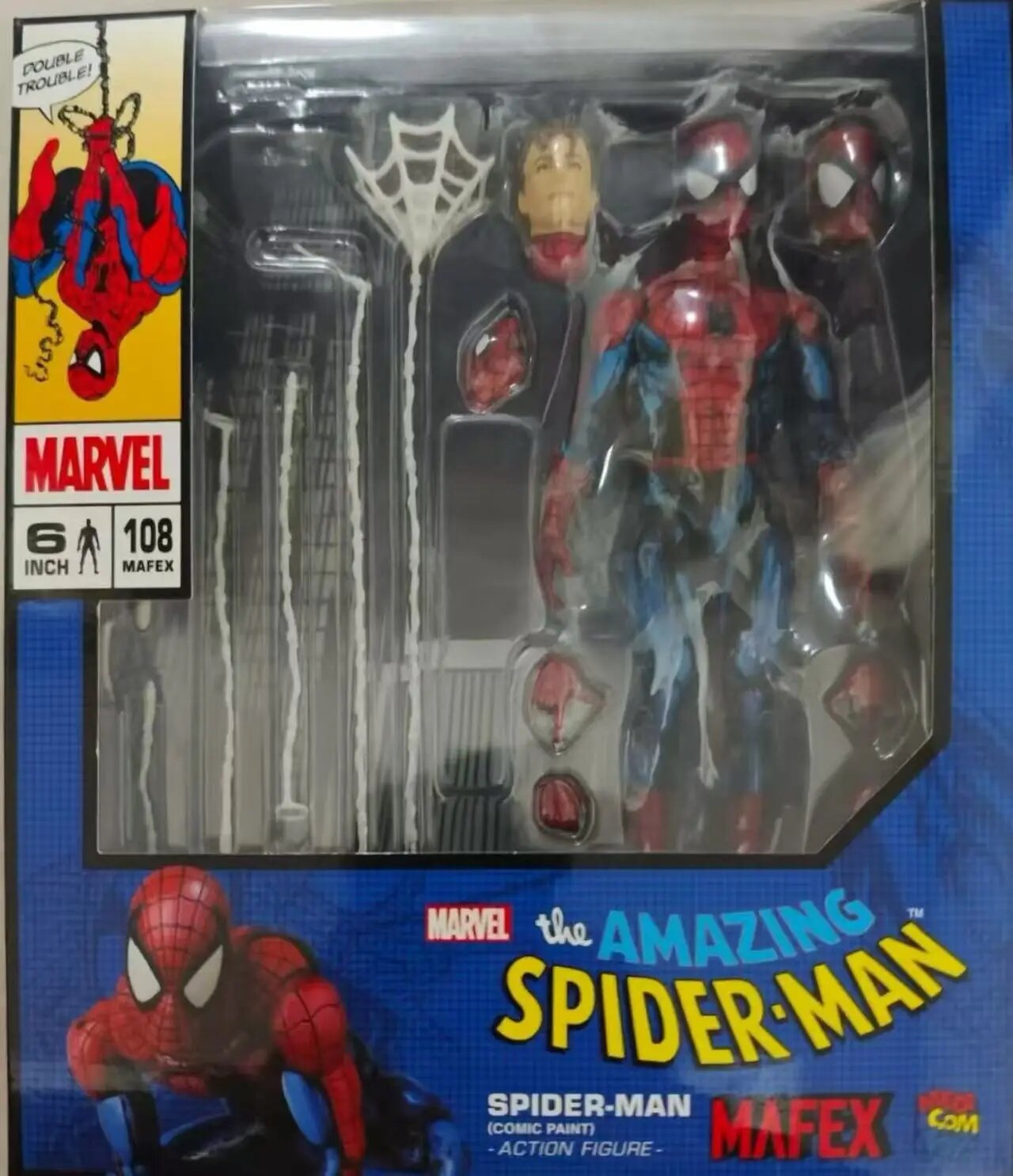 Medicom Toy MAFEX Человек-Паук и Питер Паркер 1/12