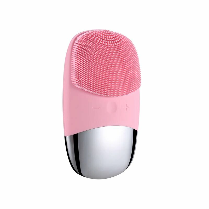 Электрическая силиконовая щетка для лица PINK