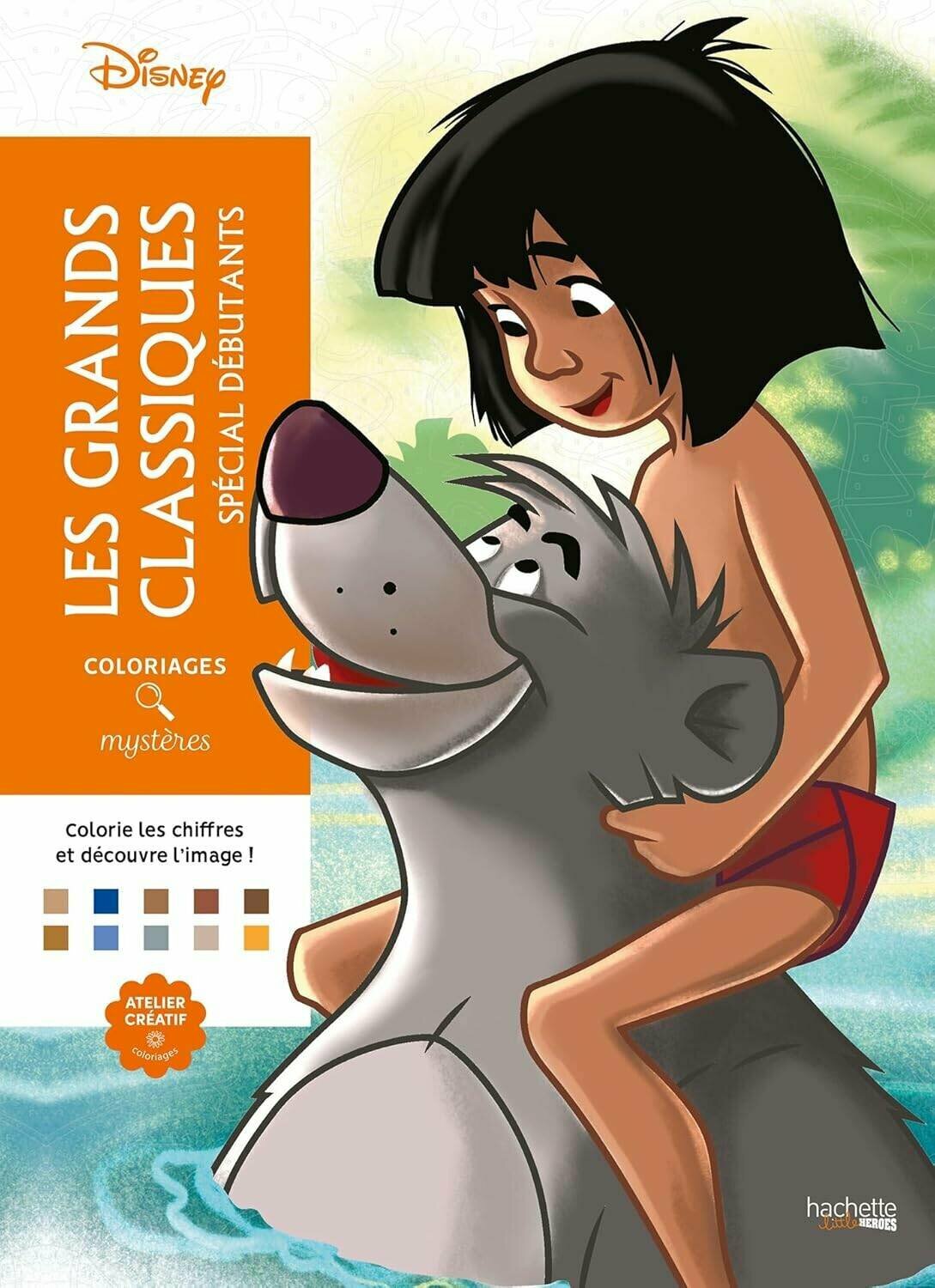 William Bal. Coloriages mysteres Disney Les grands classiques Special debutants Раскраска Волшебный мир Диснея для начинающих /Книги на