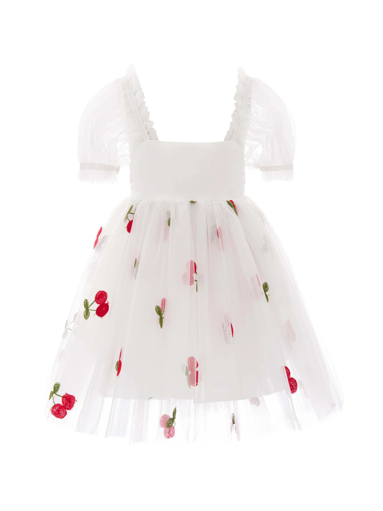 Платье Elysande cherry-embroidered tulle dress