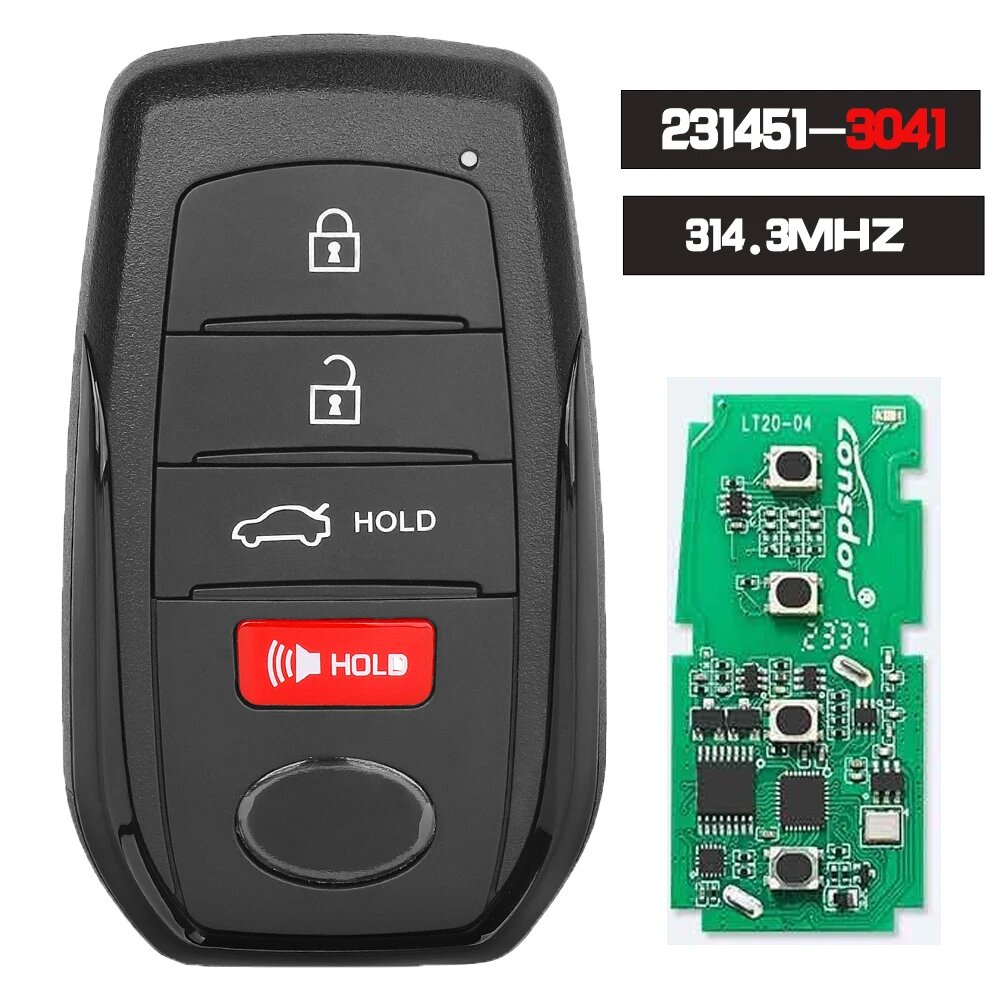 KEYECU 231451-3041, HYQ14FBX дистанционный смарт ключ-брелок 314,3 МГц для Toyota Sienna Venza Tacoma Tundra 2021-2024, для BZ4X 2023 2024