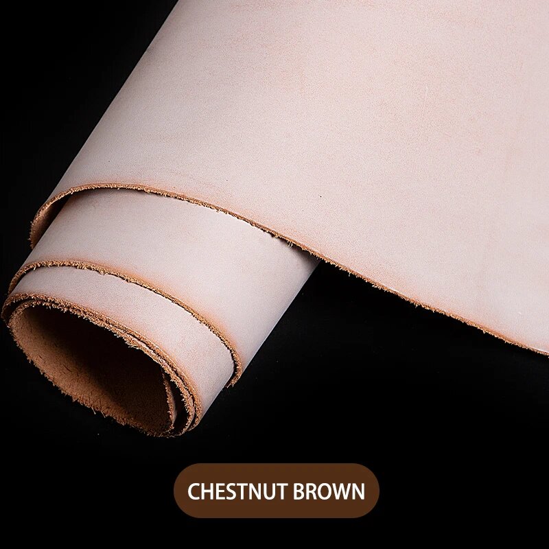 WUTA Натуральная кожа для сумки Коричневый, 1sq. ft irreg (1.5mm), Chestnut brown
