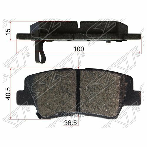 Колодки тормозные дисковые Sat ST-58302-1RA30