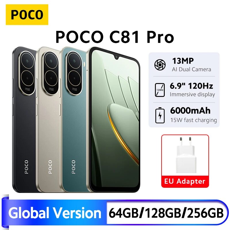 Смартфон Poco C81 Pro, 4/64ГБ, global — фото 1