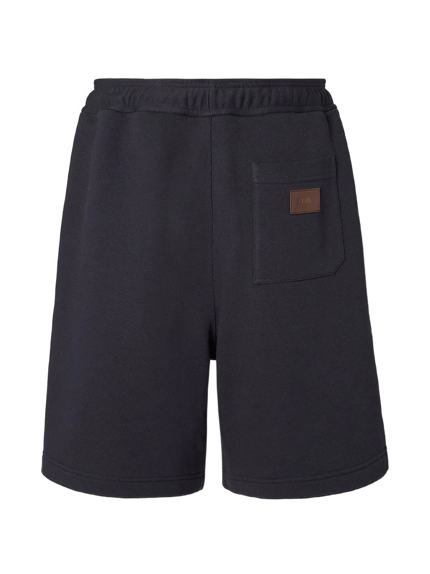 Шорты FENDI Logo-patch drawstring shorts, размер 48, синий — фото 1