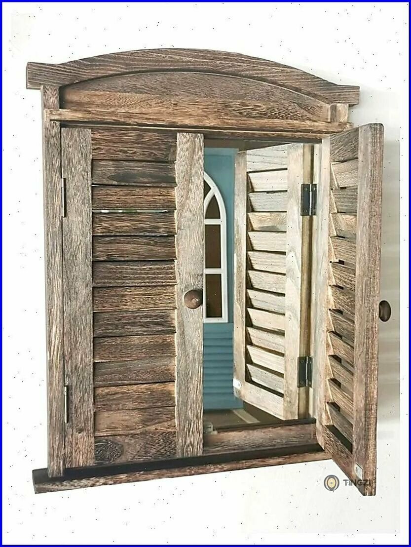 Зеркальное окно интерьерное, Настенный декор, 42x53см, 1 шт-zjj