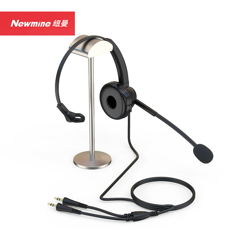 Newmine NM-HW700S Гарнитура для колл-центров, двойной наушник, проводная, аудиооборудование для обслуживания клиентов
