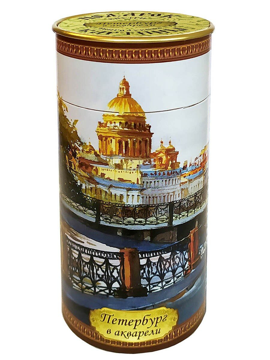 Чай чёрный - Петербург в акварели, Исаакиевский собор, картон, 75 г.