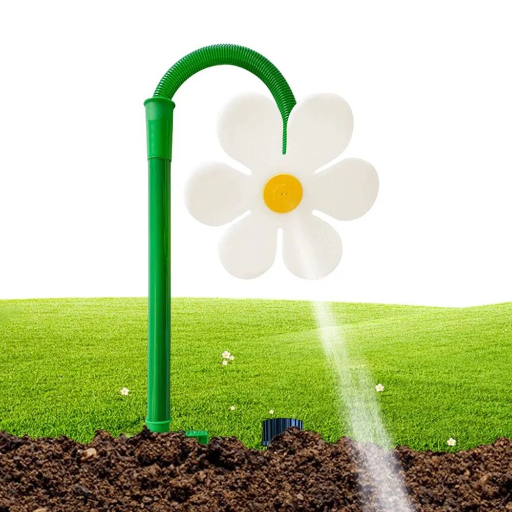 Crazy Daisy Sprinkler 360 вращающийся садовый разбрызгиватель регулируемый для газона и сада