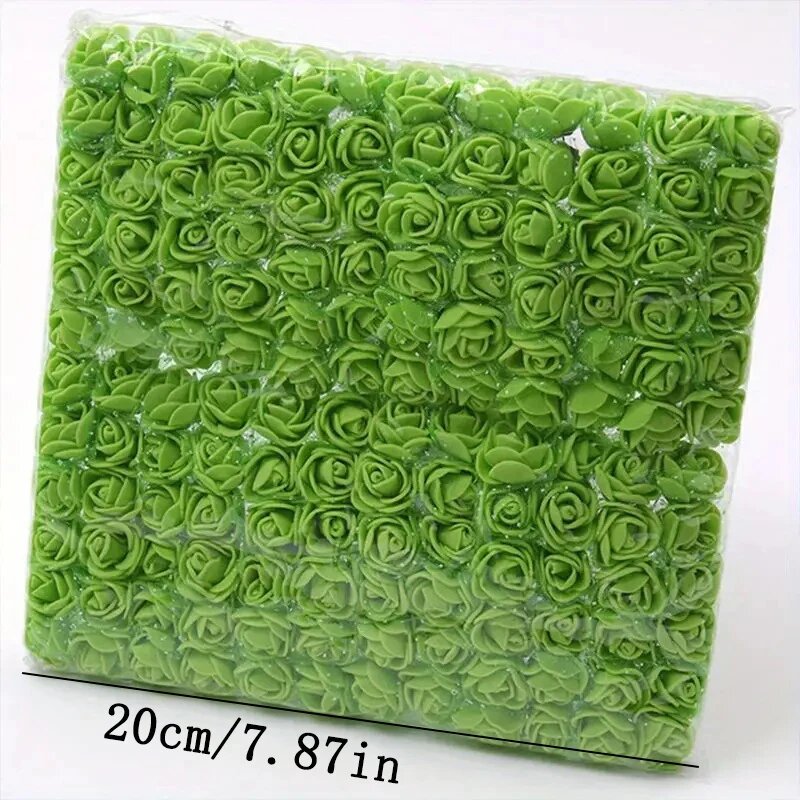 Искусственные цветы Pe Rose для декора Зеленый, Зеленый, Green