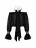 Блуза Elisabetta Franchi Off-shoulder pussy-bow blouse, размер 40, черный