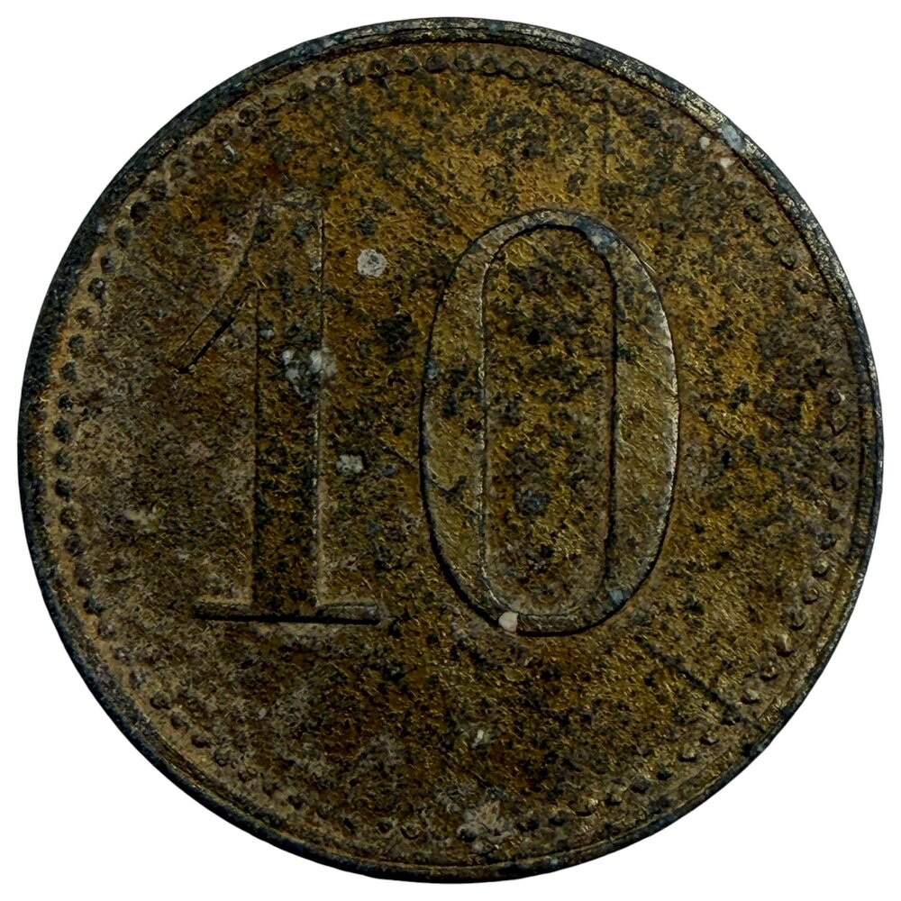 Германия, Германская империя, Прессат 10 пфеннигов 1917 г.
