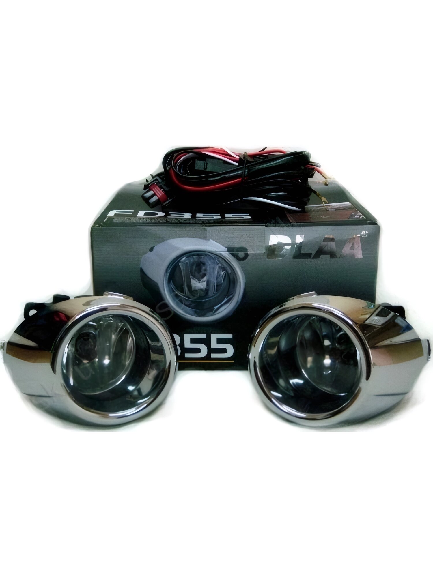 Противотуманные фары галогенные DLAA FD-355 FORD FIESTA 2009- + провод, кнопка (комплект)