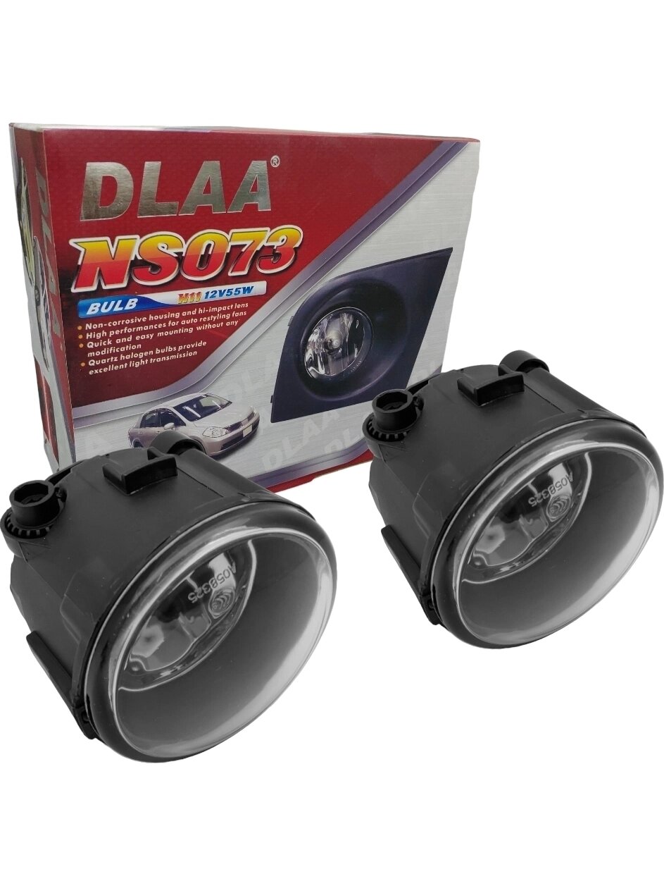 Противотуманные фары галогенные DLAA NS-073 для а/м TIIDA, LATIO 2005-08 (комплект)