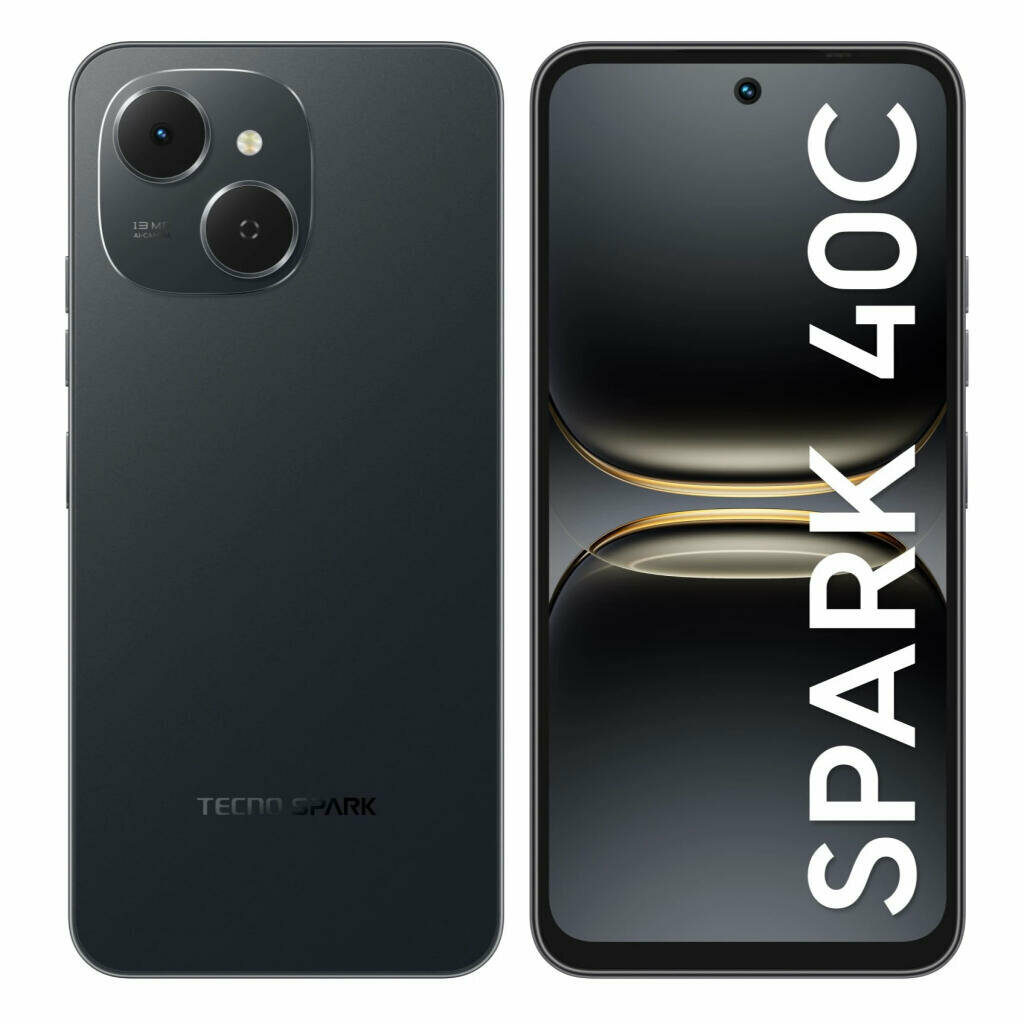 Смартфон TECNO Spark 40C, 4/128Gb, Ink Black (Чернильный черный)