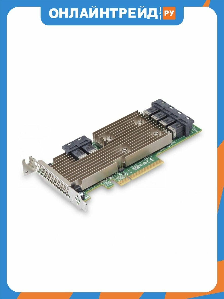 Контроллер Broadcom HBA 9305-24I 12Gb/s SAS/SATA, x8 PCIe Gen 3.0, 6xSFF-8643, JBOD (05-25699-00)