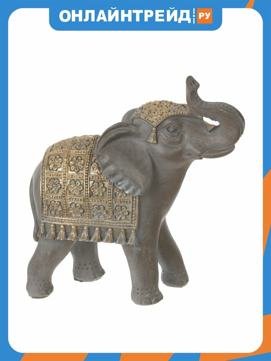 Фигурка декоративная Remeco Collection "Слон", L12,5 W5,5 H14 см (820056)