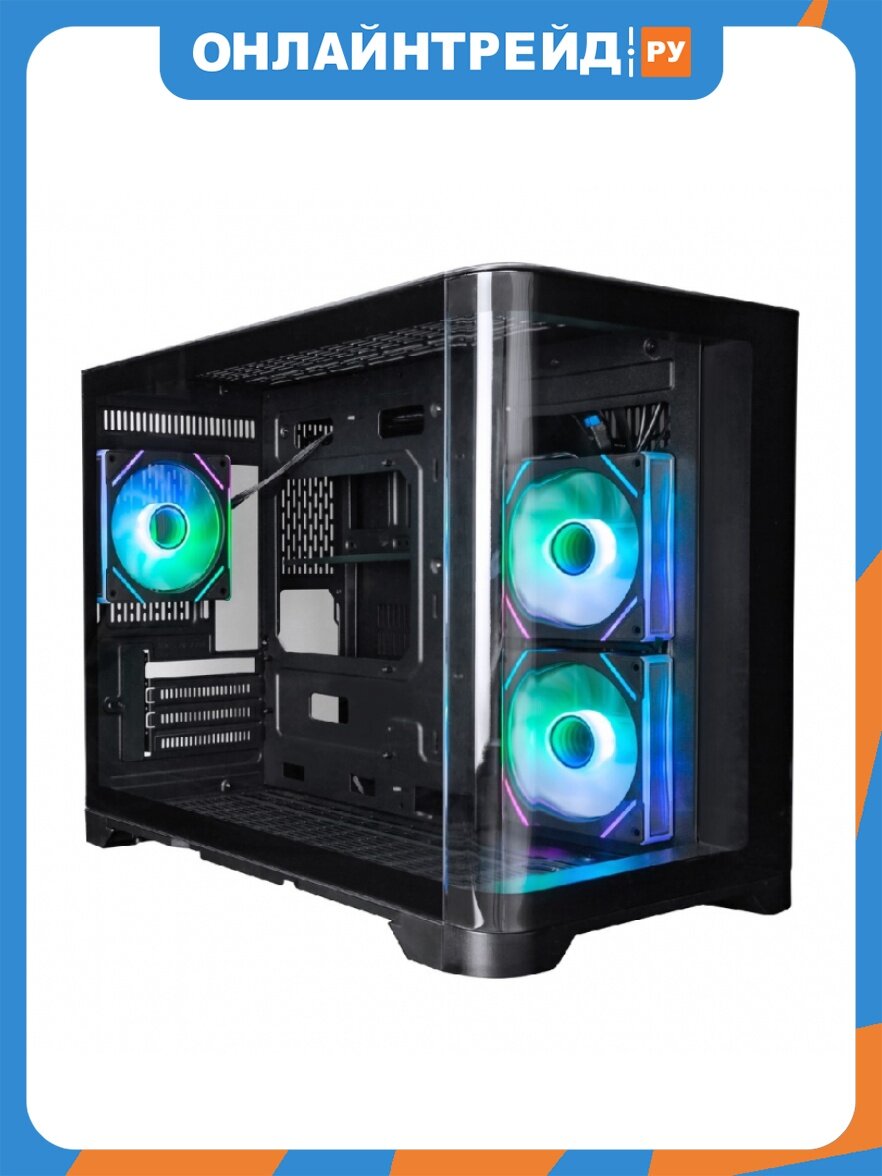 Корпус 1STPLAYER UVIEW UV6 ARGB, черный (UV6-BK-2FC7R-1FC7)