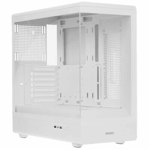 Компьютерный корпус Ginzzu GL 575 (GL 575) белый - Midi Tower, ATX, USB 2.0 Type-A, USB 3.2 Gen 1 Type-A, USB 3.2 Gen 1 Type-C