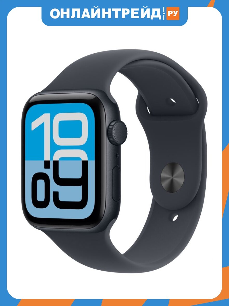 Смарт-часы Apple Watch SE 3 GPS 40mm Midnight Aluminium Case with Midnight Sport Band - M/L Полуночный черный