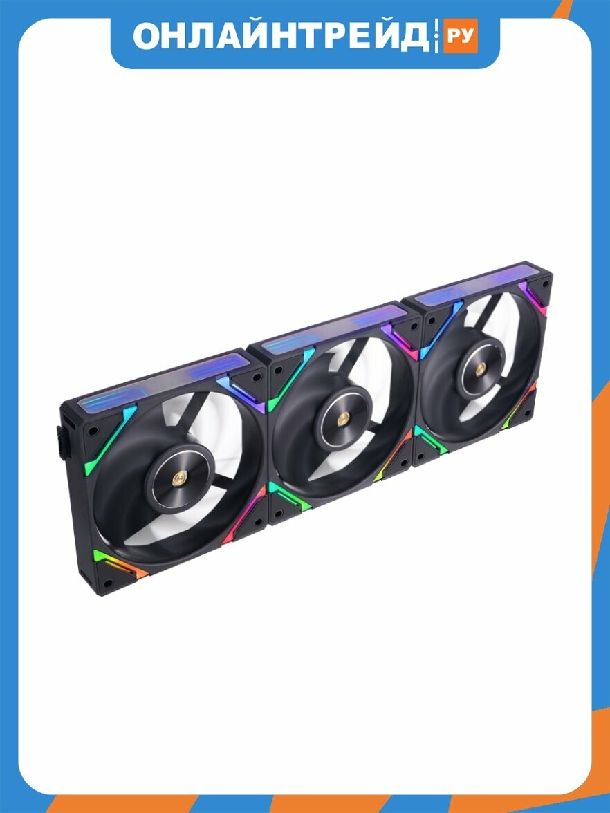 Вентиляторы для корпуса 1STPLAYER XF7 Black 3шт (XF7-BK-3IN1)