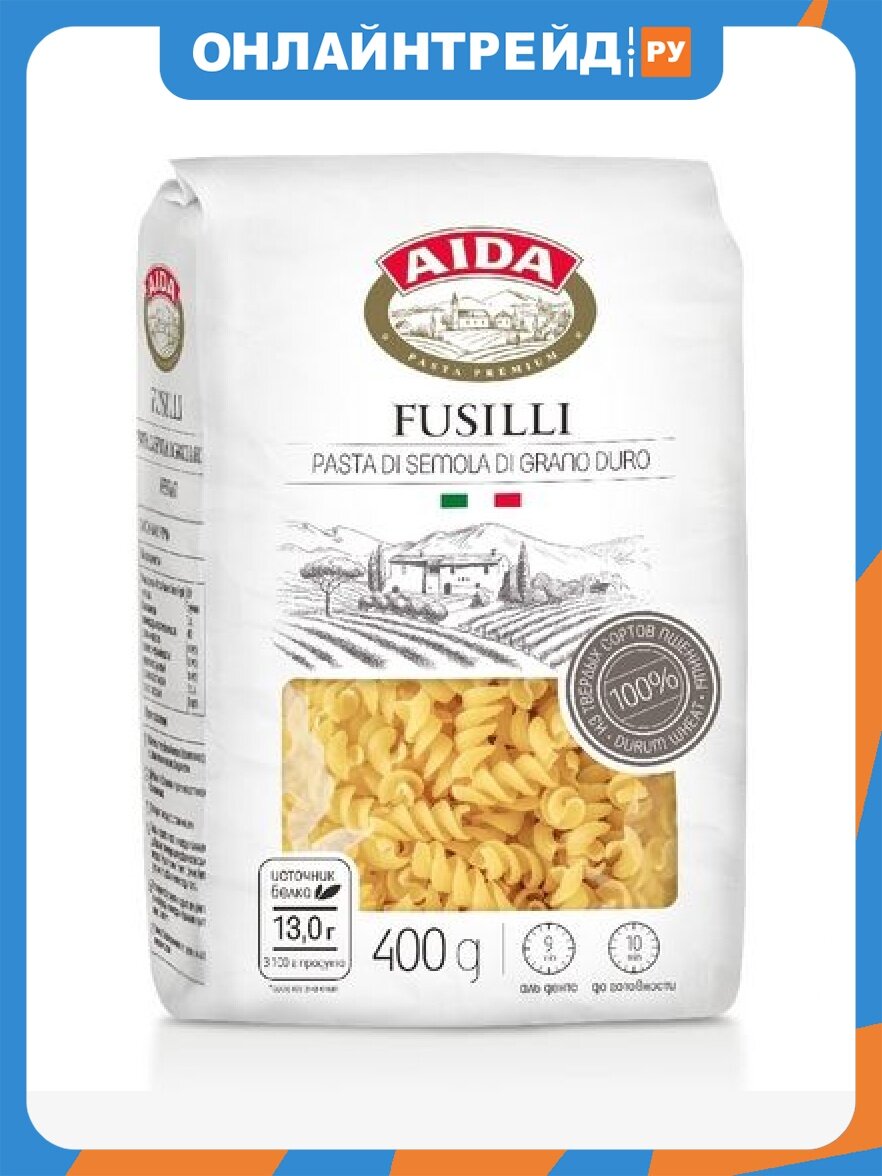 Макаронные изделия Aida Fusilli Спираль 400 г