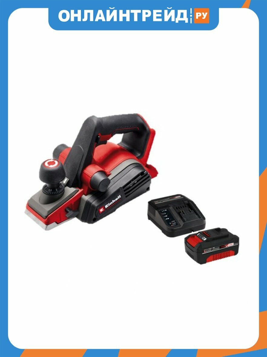 Рубанок аккумуляторный Einhell PXC TP-PL 18/3 Li BL, 1x4 Ач + ЗУ 3 А (4345405SET)