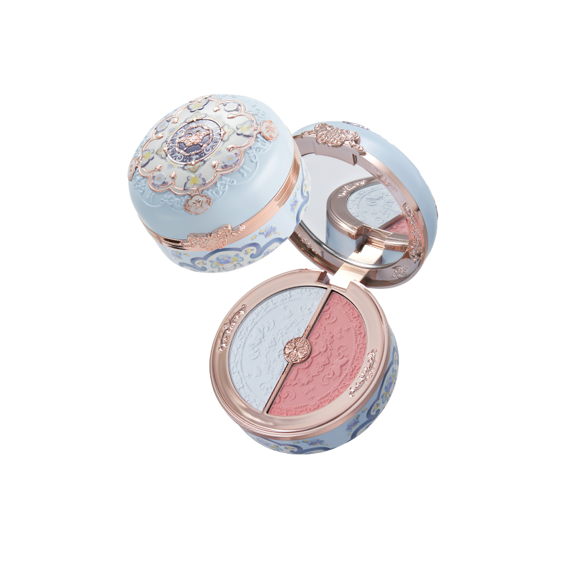 Румяна женские Flower Knows Butterfly Cloud Shoulder Collection Rouge Box, оттенок 02 Sea Moon