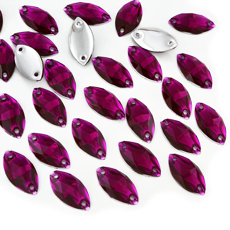 Стразы конский глаз фиолетовые C11 Dk. amethyst