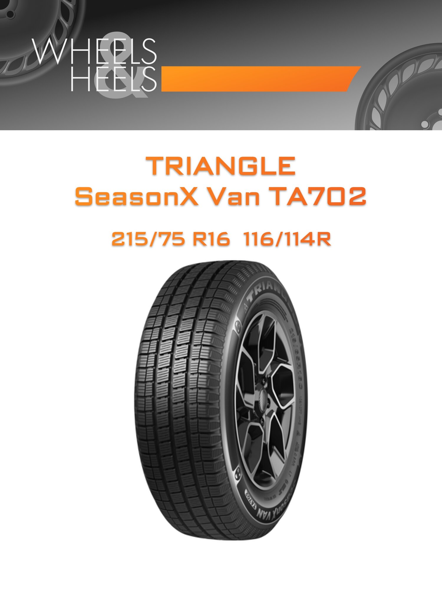 Шина автомобильная Triangle SeasonX Van TA702 215/75 R16 116/114R ALLSEASON, всесезонная, универсальная