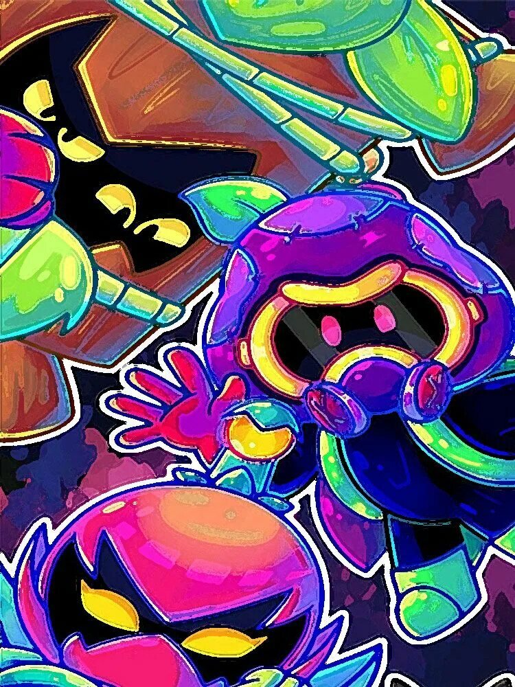 Картина по номерам на холсте 40х50 Brawl Stars