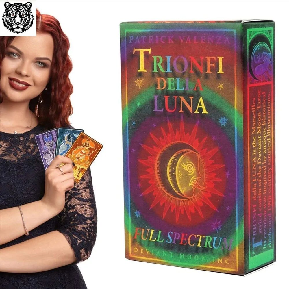 Карты Таро "Trionfi Della Luna Full Spectrum", Tarot,12*7cm, 78 страниц, Английская версия /TL024
