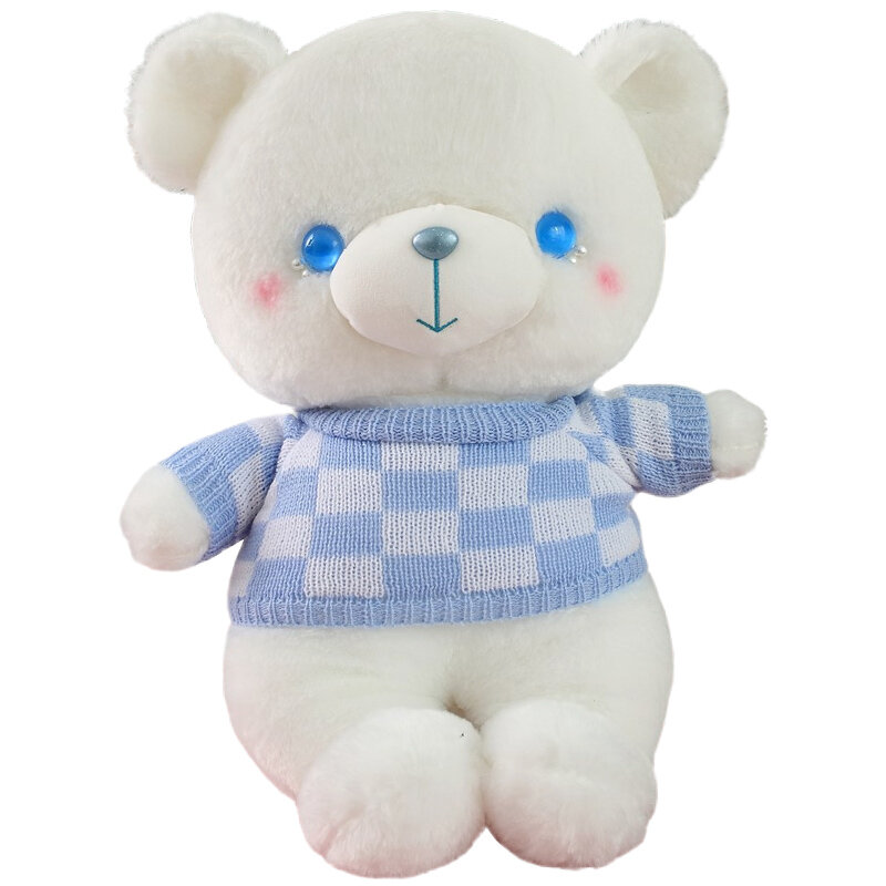 Плюшевая кукла унисекс Barbne Милый Обнимающийся Медвежонок Gguk, Sky blue plaid sweater, 100CM EU