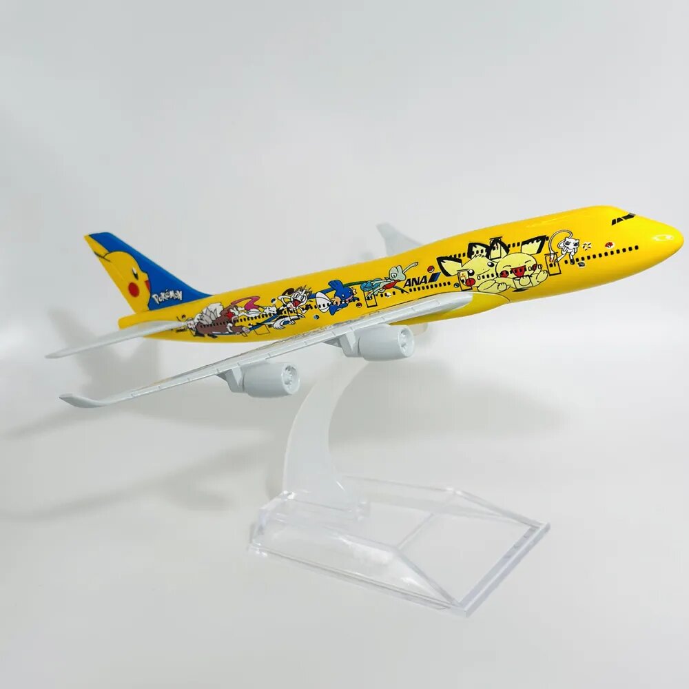 Сборная модель самолета ANA Boeing 747 Pokémon Jumbo, масштаб 1/500, длина 16 см, металл, пластик