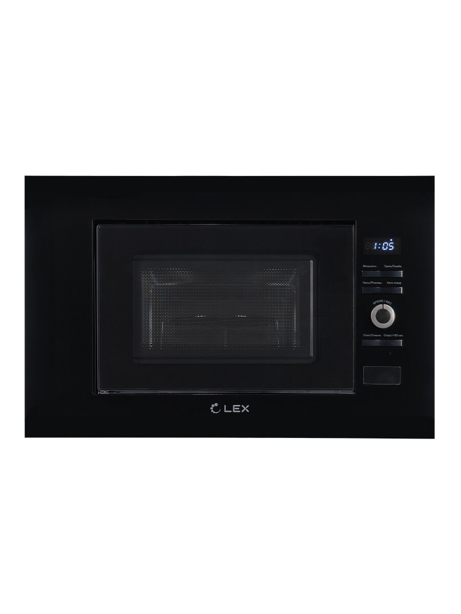 Встраиваемая микроволновка LEX BIMO 20.03 Black, нержавеющая сталь, 700 Вт, 20 л, черная