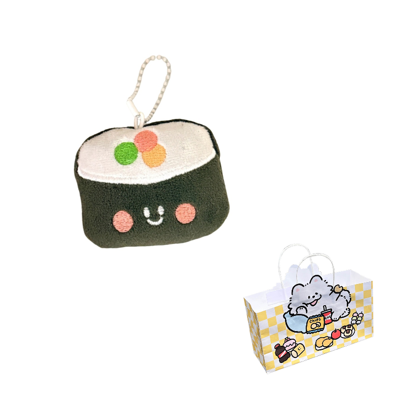Плюшевые игрушки унисекс CHUNTUSHU, подвески для успокоения и утешения, Seaweed Sushi Doll Pendant