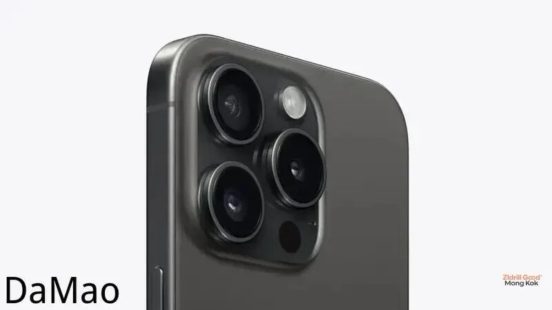 Муляж iPhone 15 Pro Max Black Titanium / Макет-копия смартфона Айфон 15 Про Макс черный титан / Образец для витрины iPhone 15 Pro Max черный титан