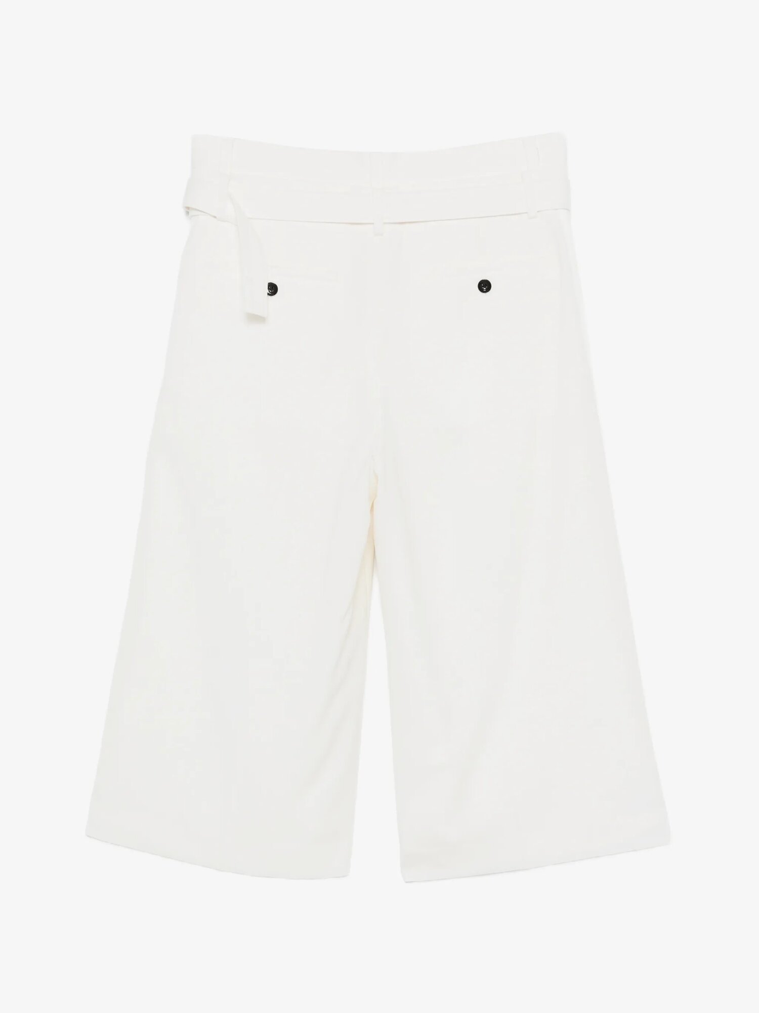 Брюки Sacai Belted trousers, размер 46, бежевый/белый — фото 1