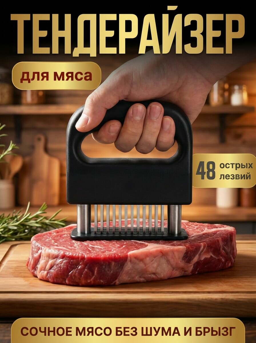 Тендерайзер для мяса, стейкер размягчитель