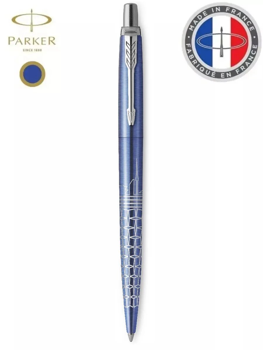 Ручка шариковая Parker "Jotter Seoul Blue CT", 1,0 мм