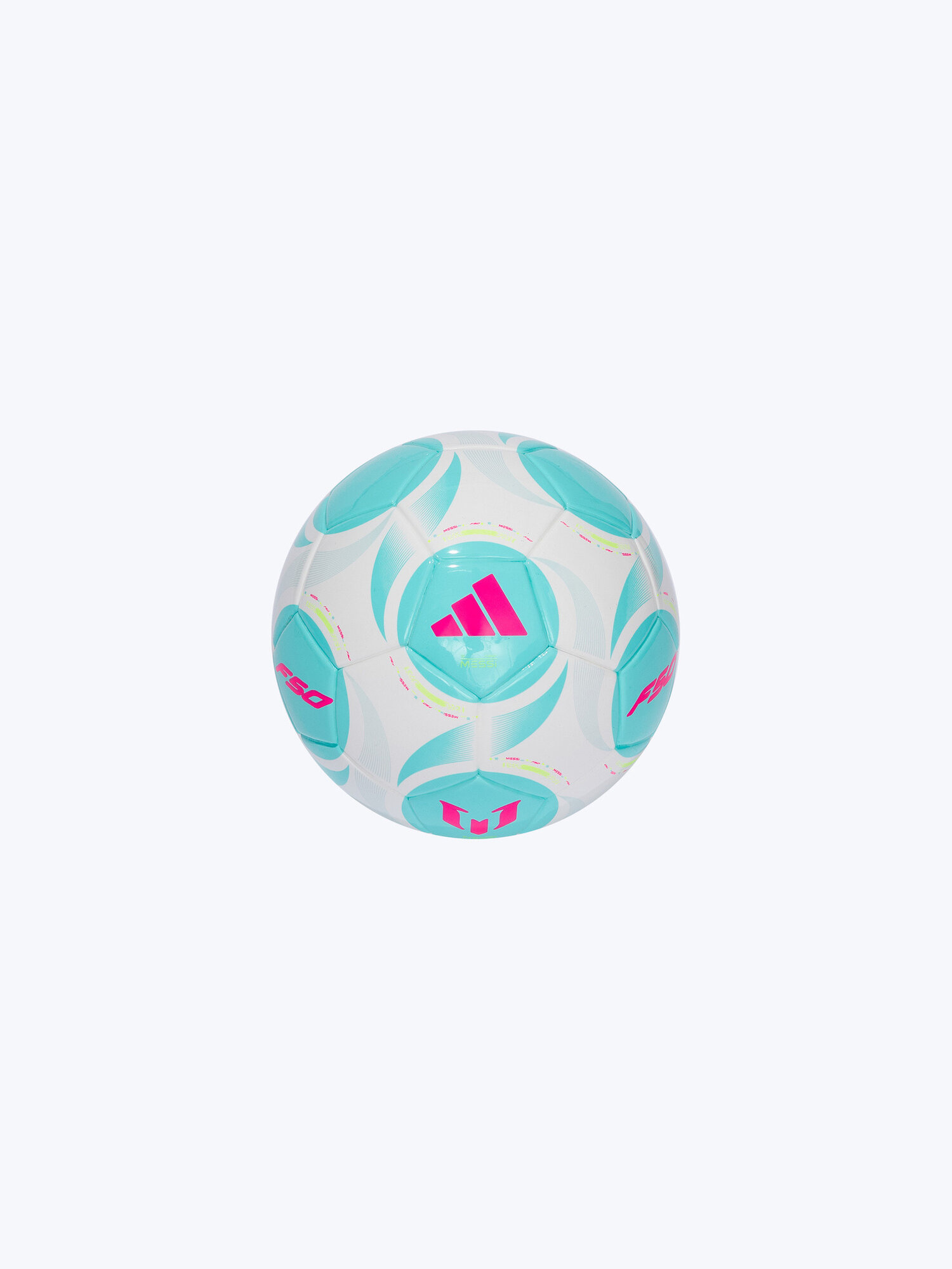 Сувенирный мяч Adidas Messi Mini JW1345, размер 1, Белый - Голубой